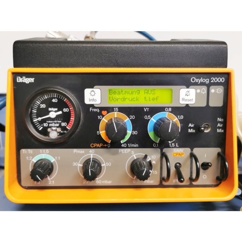 emergency ventilator - Dräger - Oxylog 2000